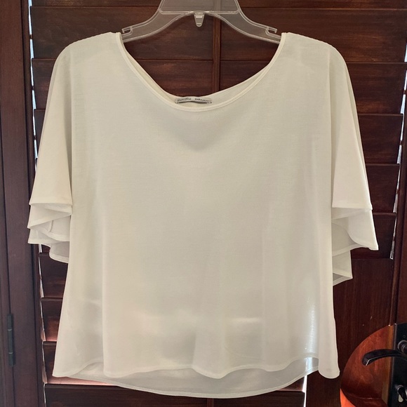 Zara | Tops | Zara Small White Top | Poshmark